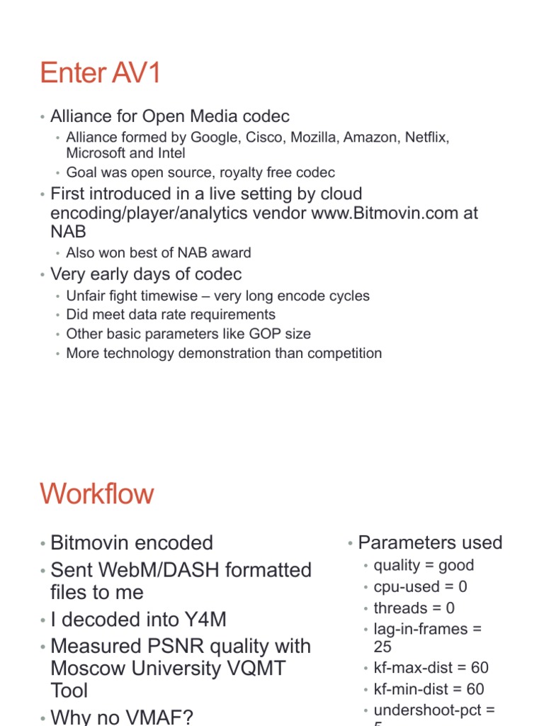 Enter AV1: Alliance For Open Media Codec | PDF | Digital Technology ...