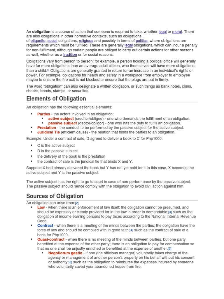 Elements of Obligation: Legal Moral Etiquette Social Religious Politics ...