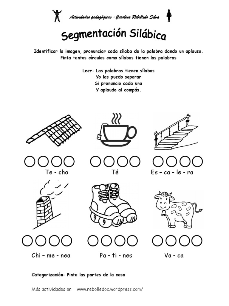 Actividades de sílabas y categorización | PDF