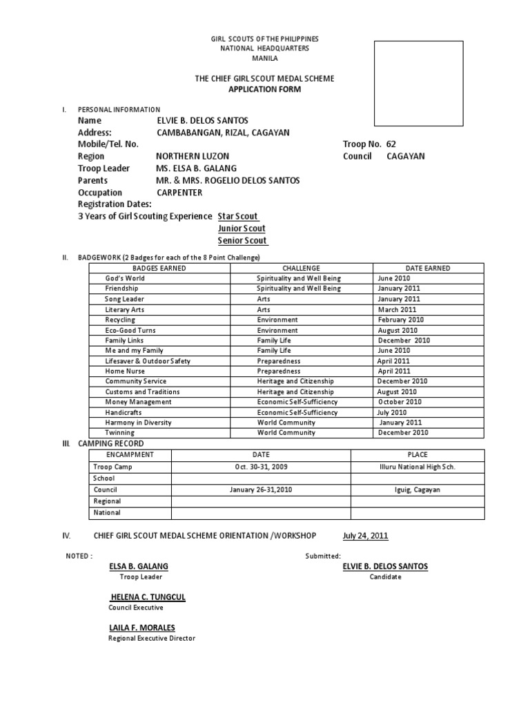 CGSMS Phase Forms | PDF | Manila | Leadership