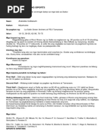 Sports Writing Filipino - FACT SHEET SET 1 PDF | PDF