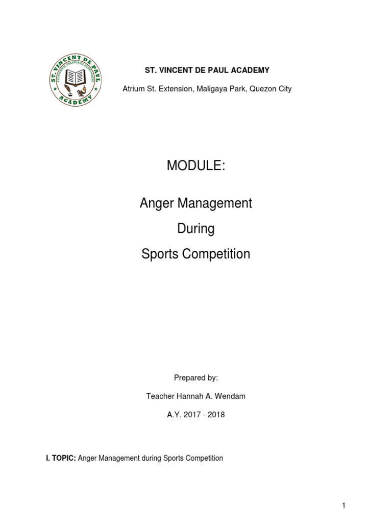 Module Anger Management | PDF | Anger | Emotions