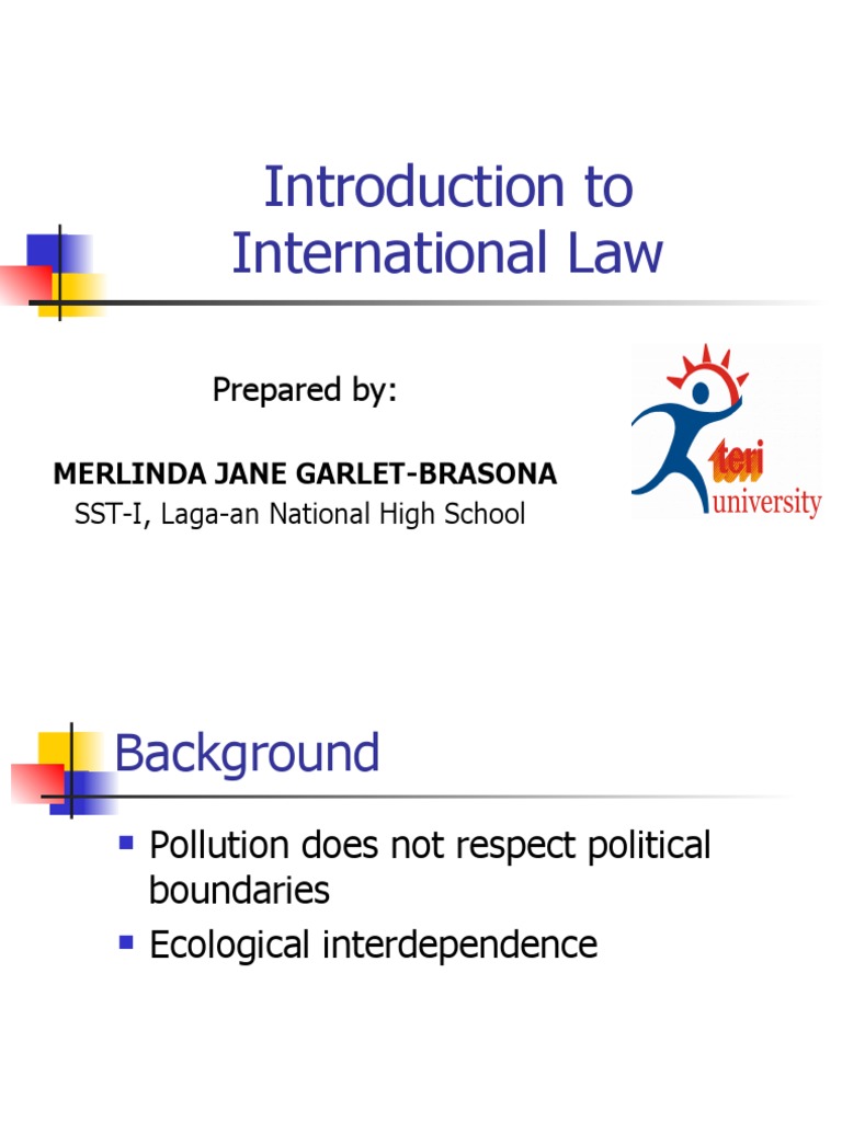Introduction To International Law: Prepared by | PDF | Treaty ...
