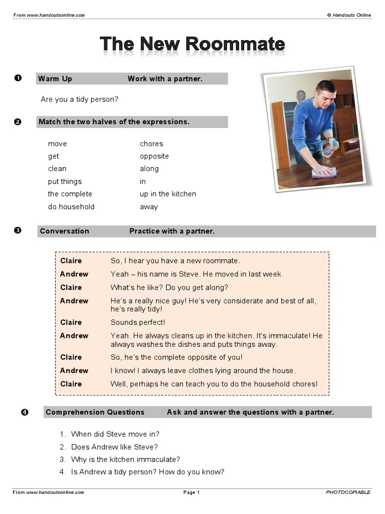Flatmate | PDF | Roommate | Housekeeping