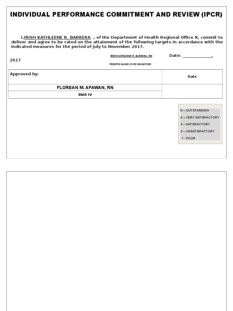 Ipcr Front Page | PDF