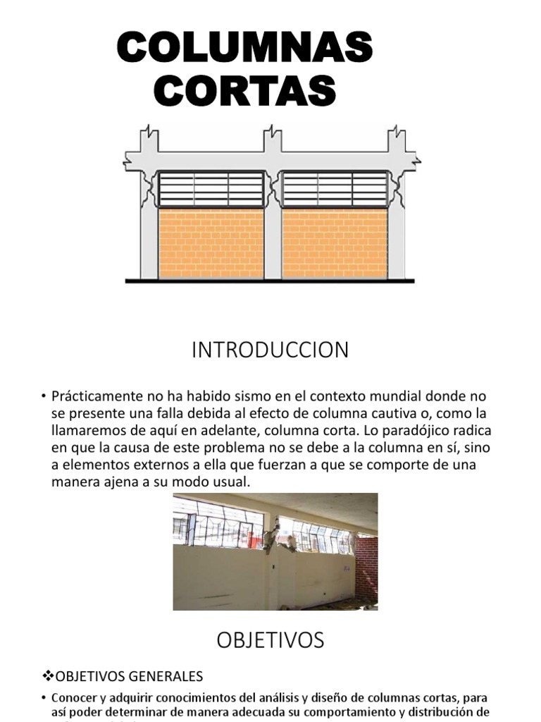 COLUMNAS CORTAS | Ingeniería mecánica | Física