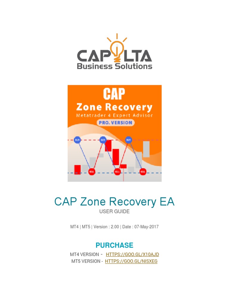Zone Recovery EA Manual v-1.1 | PDF | Hedge (Finance) | Option (Finance)