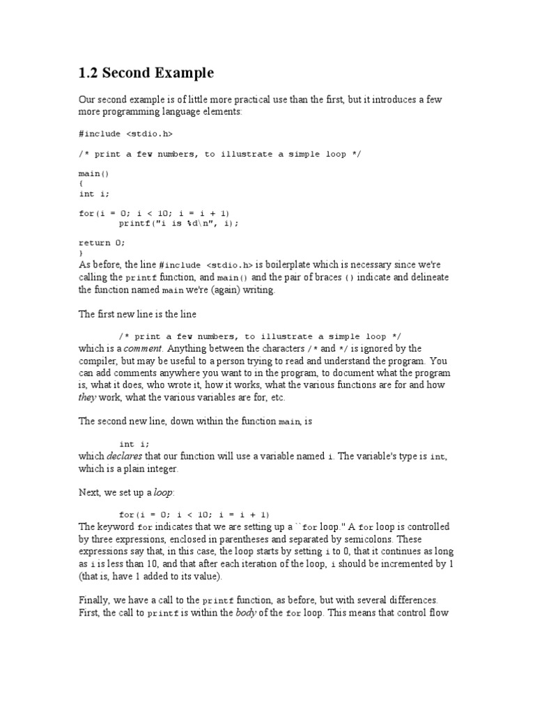 1 - 2 Second Example | PDF | Control Flow | Subroutine
