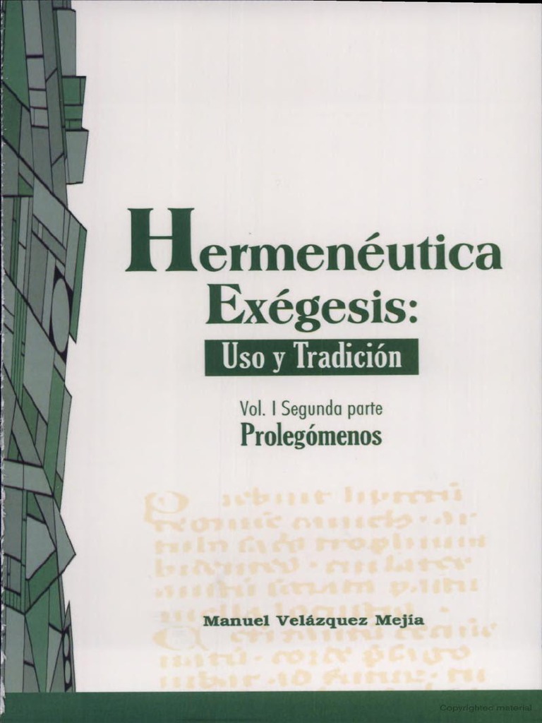 Hermeneutica y Exégesis | PDF