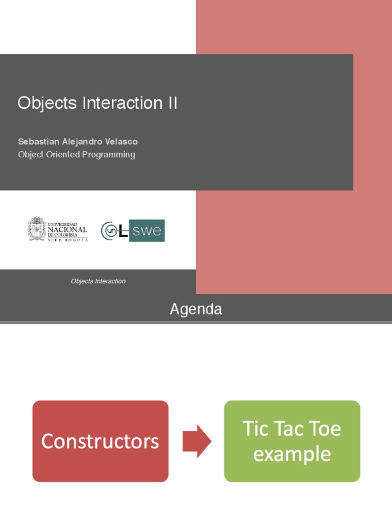 03S Objects Interaction II | Download Free PDF | Constructor (Object ...