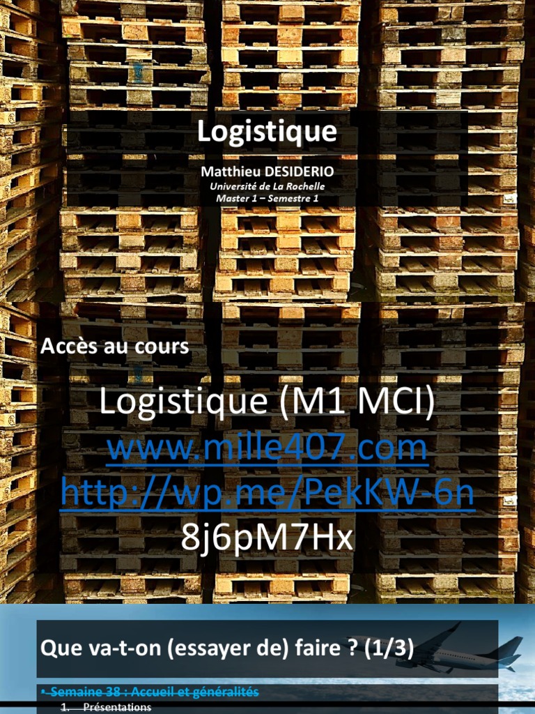 Cours Logistique 2 Sur 9 | PDF | Inventaire | Logistique