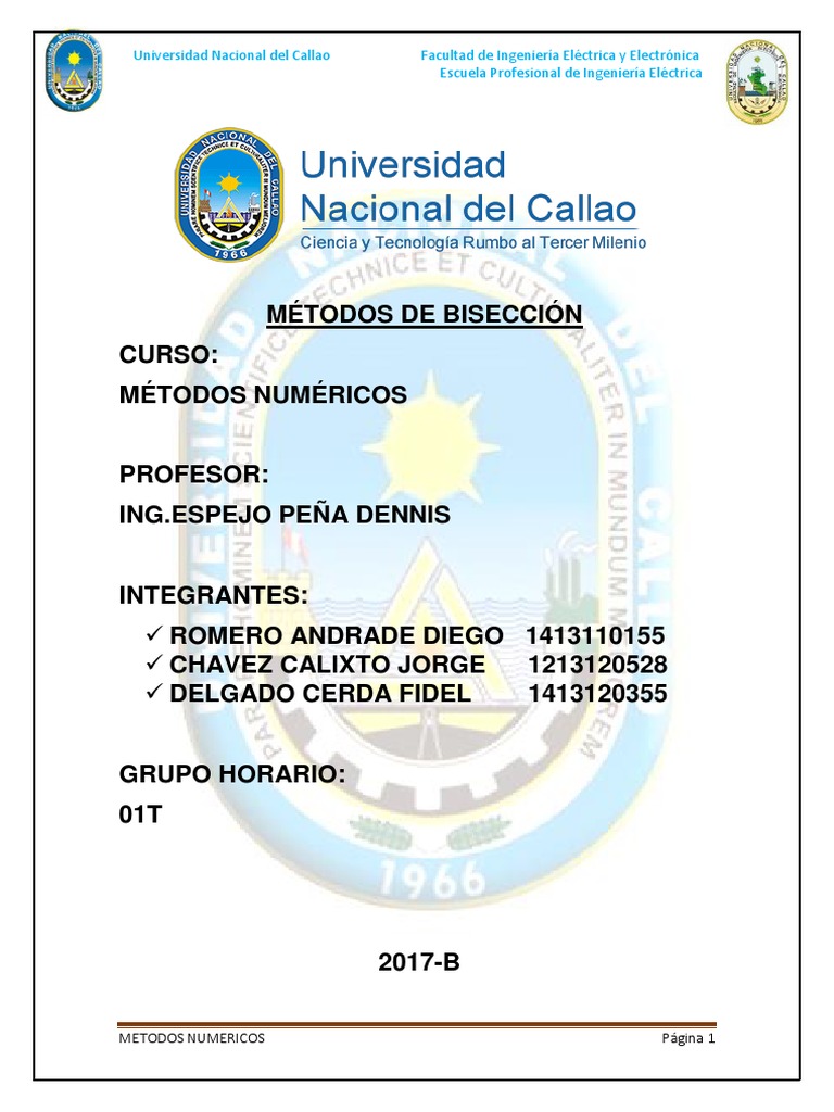 Metodo Biseccion | PDF | Análisis numérico | Conceptos matemáticos