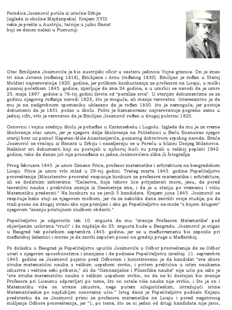 Emilijan Josimovic | PDF