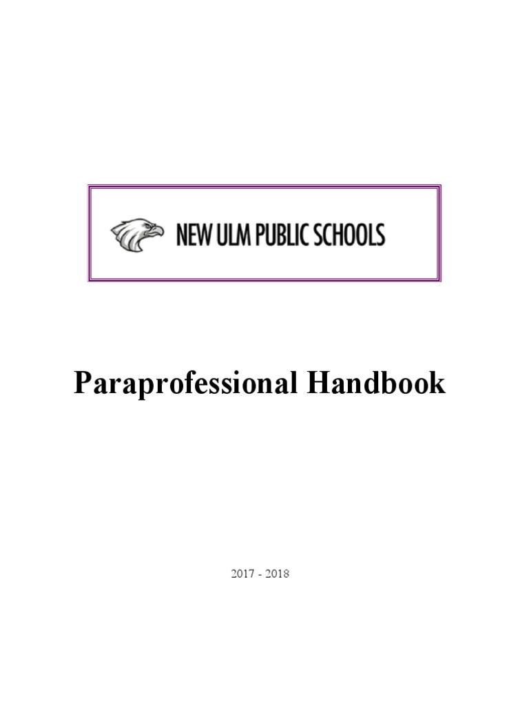 Paraprofessional Handbook 3 | PDF | Special Education | Individualized ...