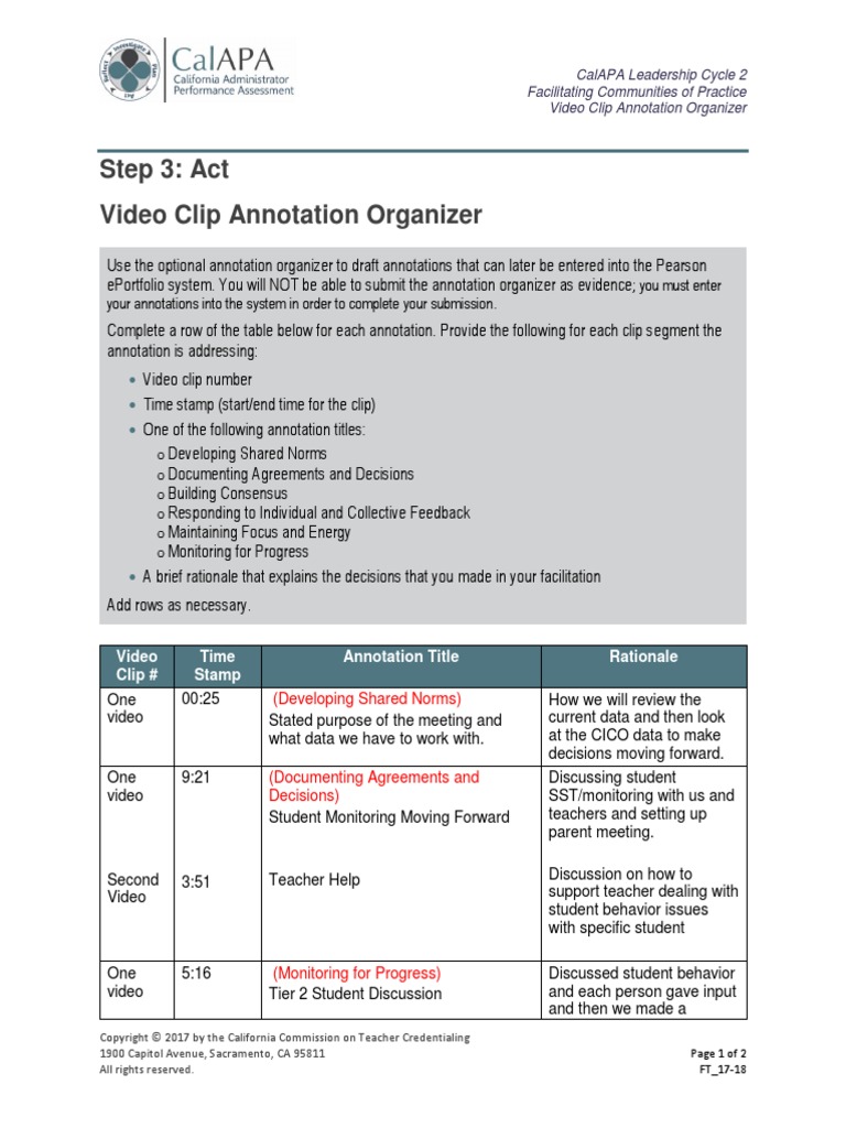 Calapa c2 s3 Anna Johnson | PDF | School Counselor | Consensus Decision ...