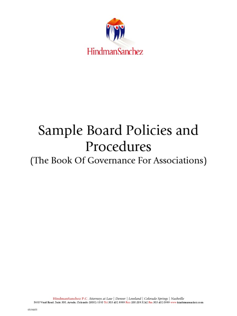 Board Policies and Procedures Handbook | PDF | Committee | Board Of ...