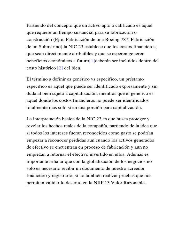 Partiendo Del Concepto Que Un Activo Apto o Calificado Es Aquel Que ...