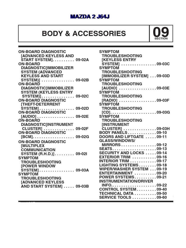 Mazda 2 J64J 2010 PDF | PDF | Electrical Connector | Manufactured Goods
