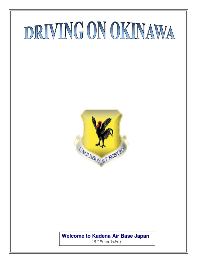 Okinawa Driving Rules for SOFA Personnel | PDF | Driving Under The ...