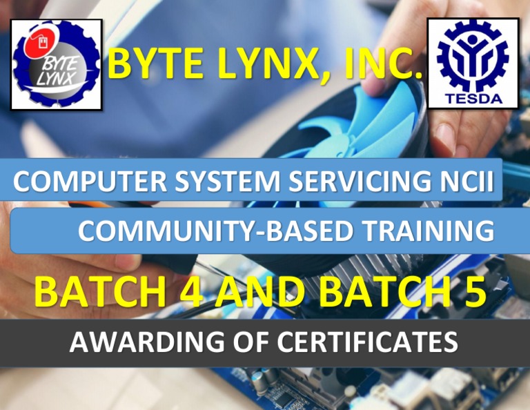 Byte Lynx, Inc: Computer System Servicing Ncii Community-Based Training ...