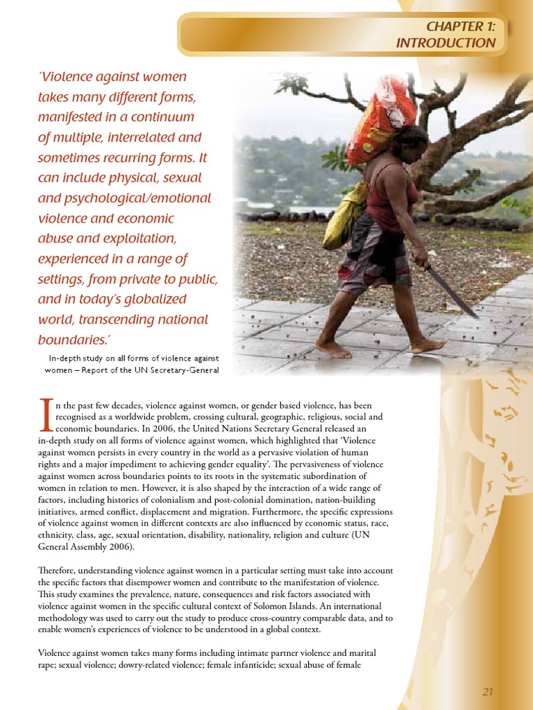 Chapter 1: Introduction: In-Depth Study On All Forms of Violence ...