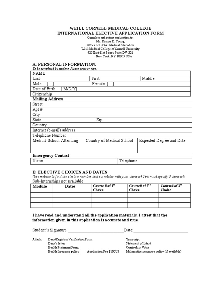 Form International Elective | PDF | Business
