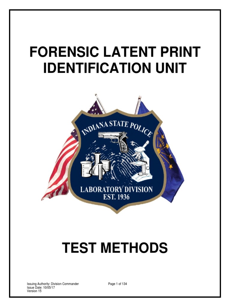 Latent Print Test Methods 10-05-17 | PDF | Fingerprint | Forensic Science