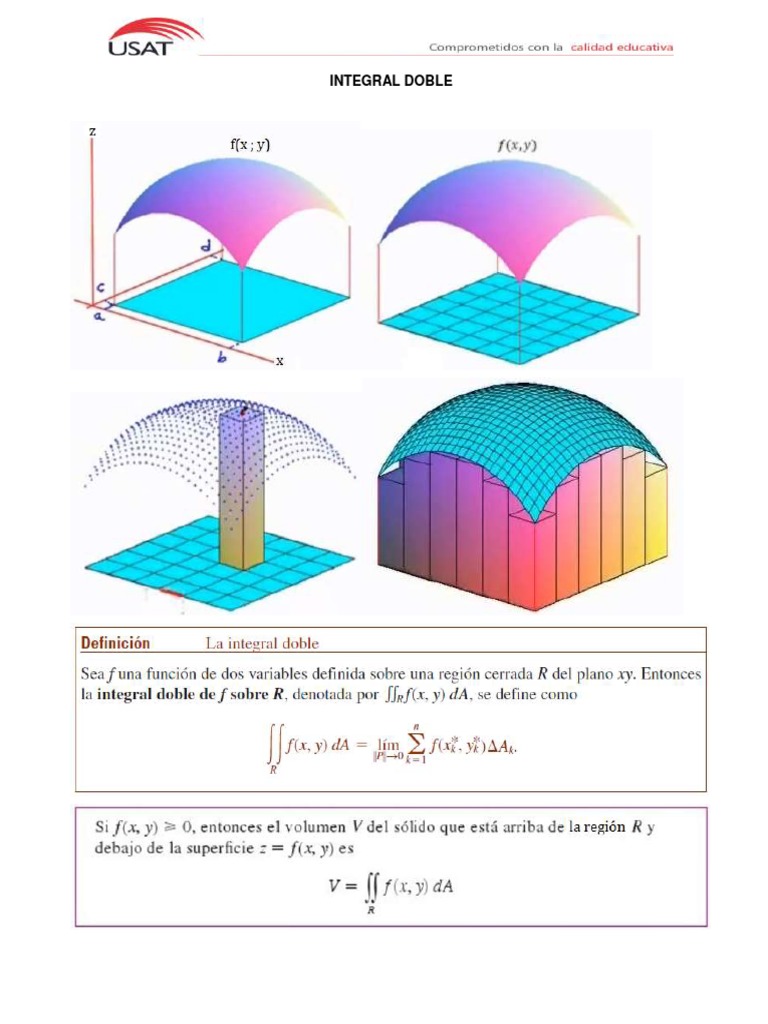 10.2. Integral Doble Mediante Integrales Iteradas PDF | PDF | Integral | Zona