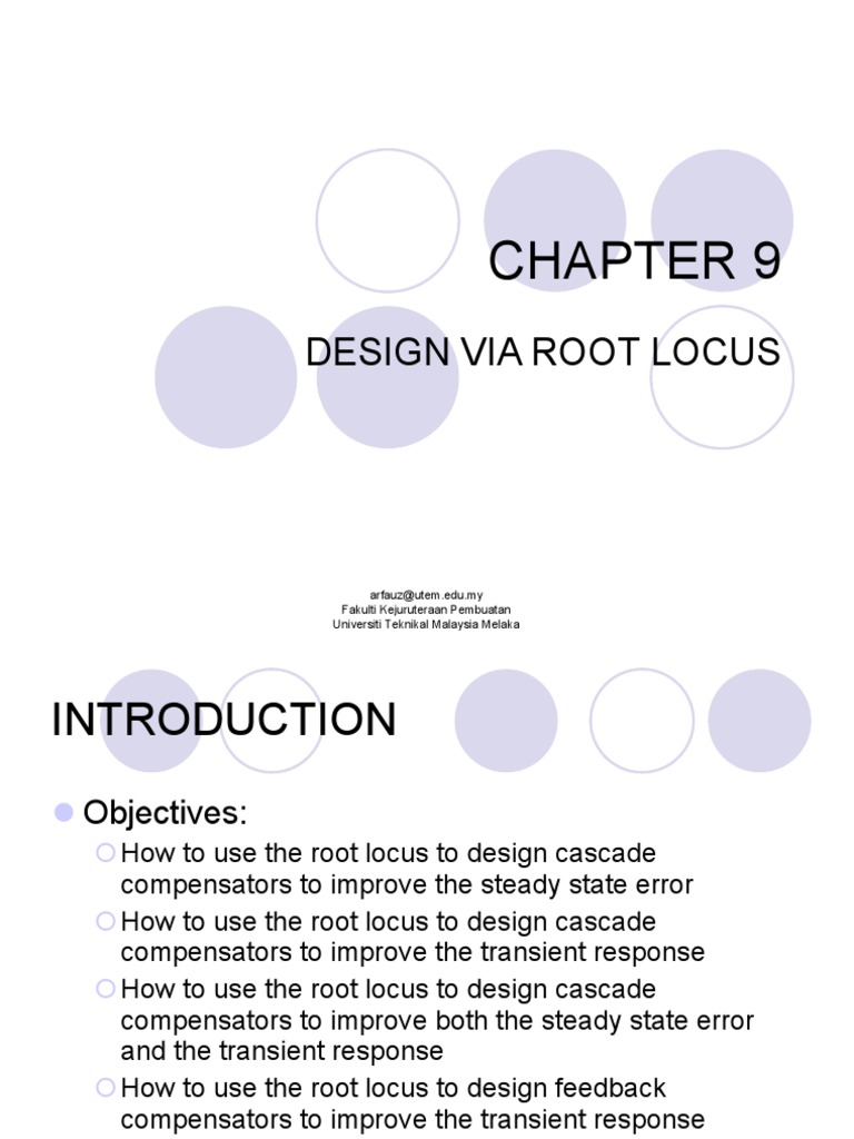 Root Locus Design of Cascade Compensators | PDF | Control Theory | Applied Mathematics