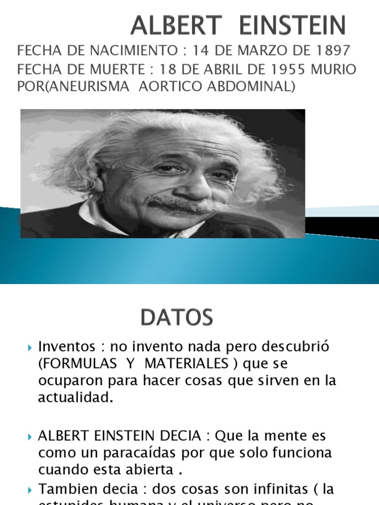 Einstein: Frases y Descubrimientos | PDF | Historia