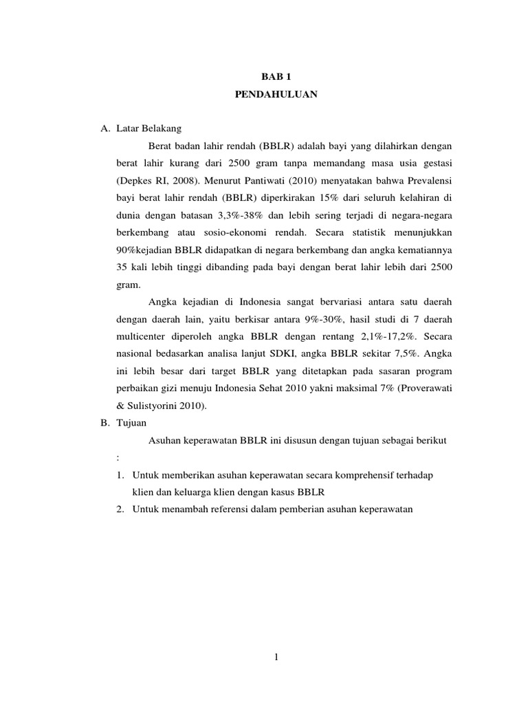 Askep Kelompok Dengan BBLR | PDF