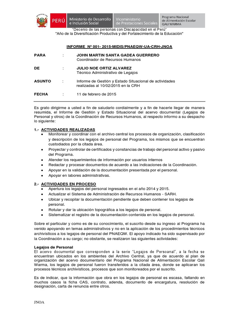 Informe Entrega de Cargo | PDF | Ciencias de la Información | Ciencia cognitiva