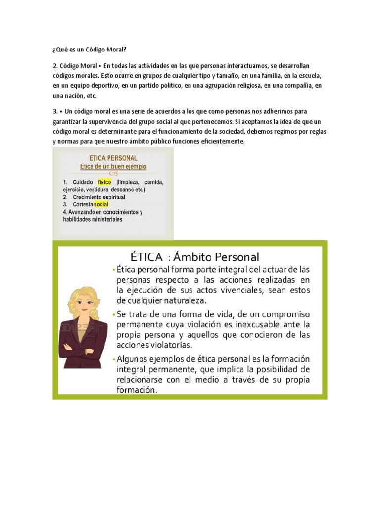 Qué Es Un Código Moral | PDF