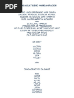 Mga Mainam Na Orasyon | PDF