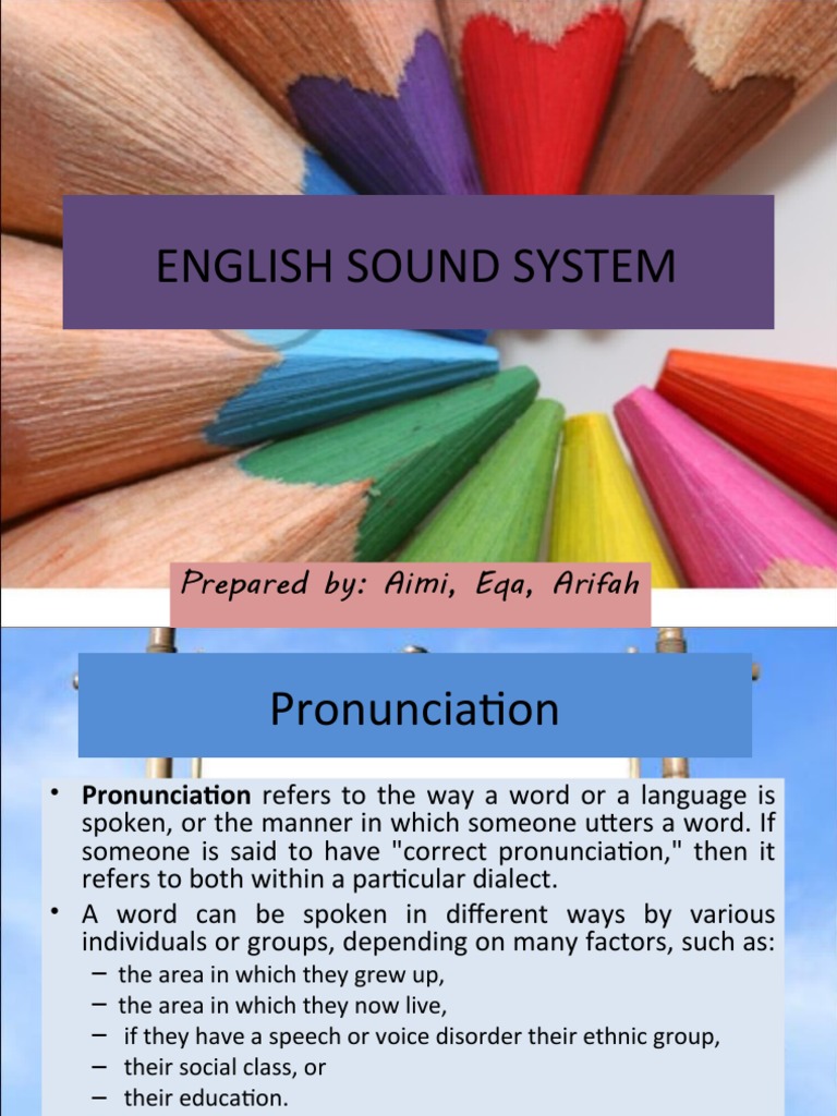 English Sound System | PDF | Stress (Linguistics) | Linguistics