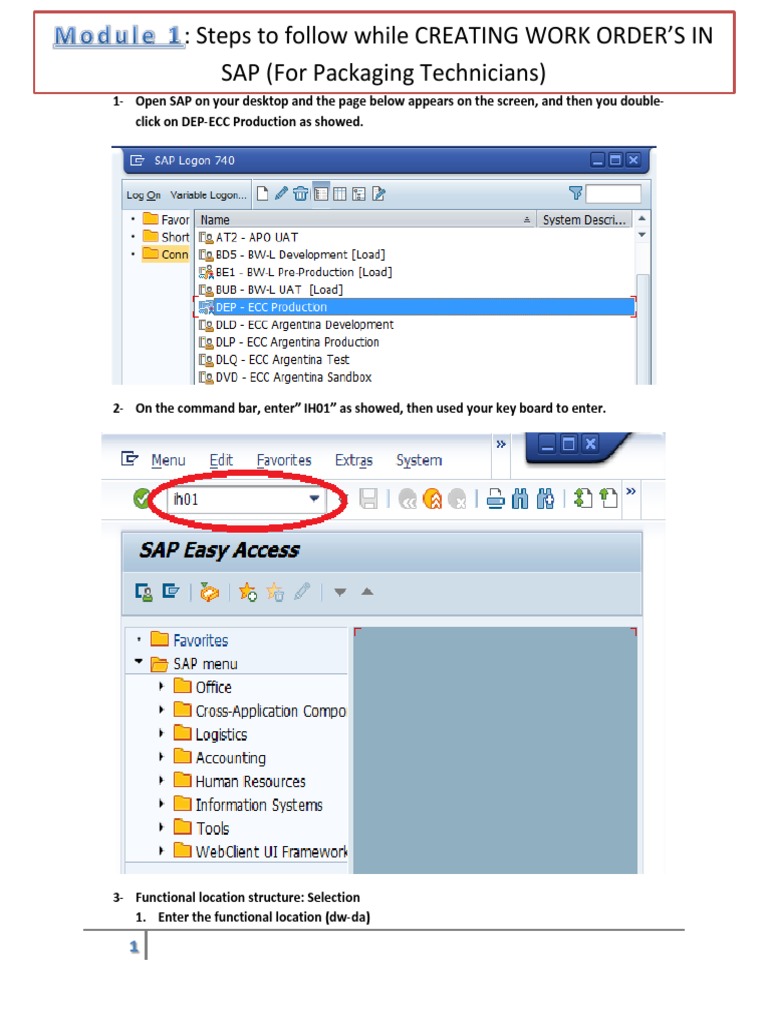 Creating WO SOP and Teko in Sap | PDF | Computing | Business