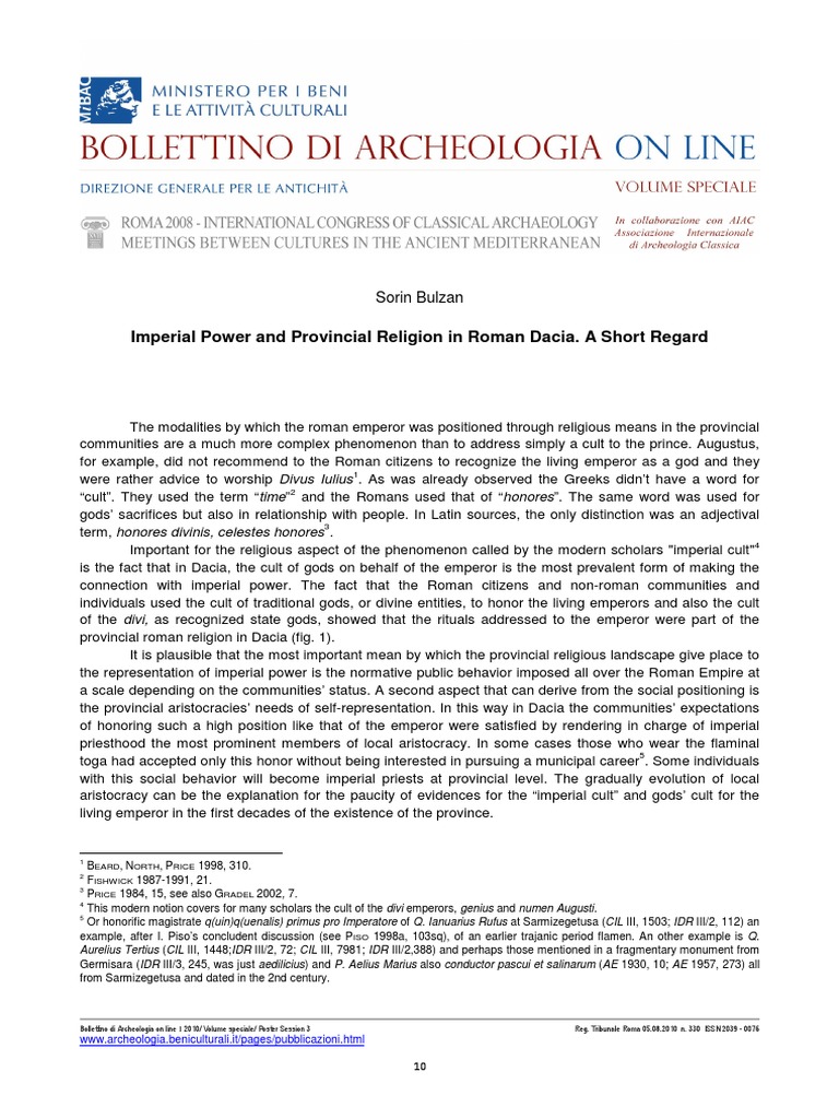 2 Bulzan | PDF | Roman Empire | Deities