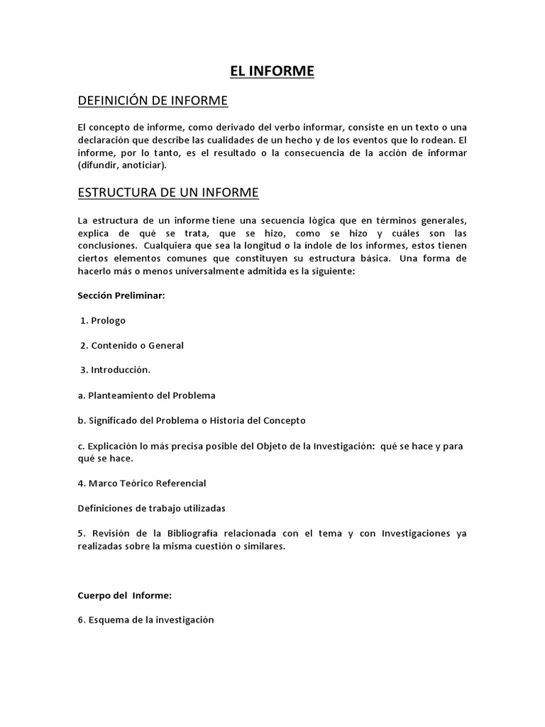 Definición de Informe | Información | Toma de decisiones