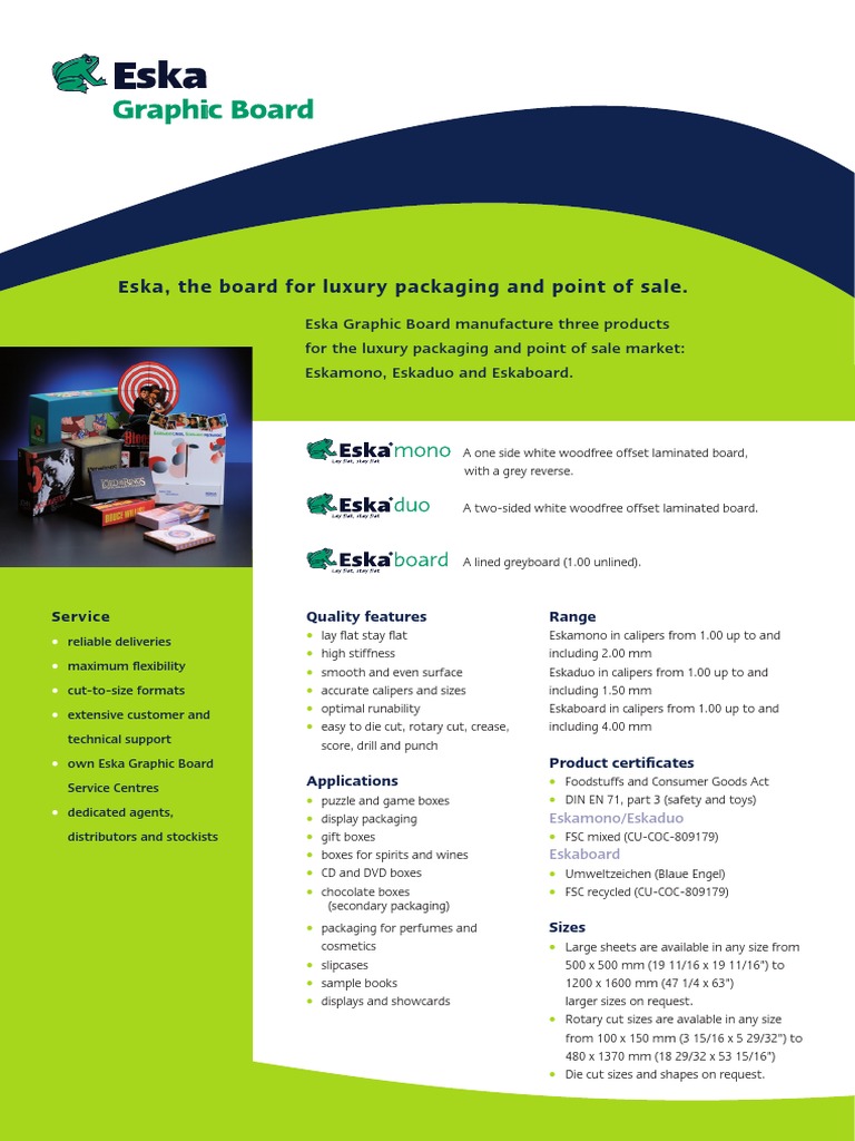 Eska Board Download Free Pdf Packaging And Labeling Production
