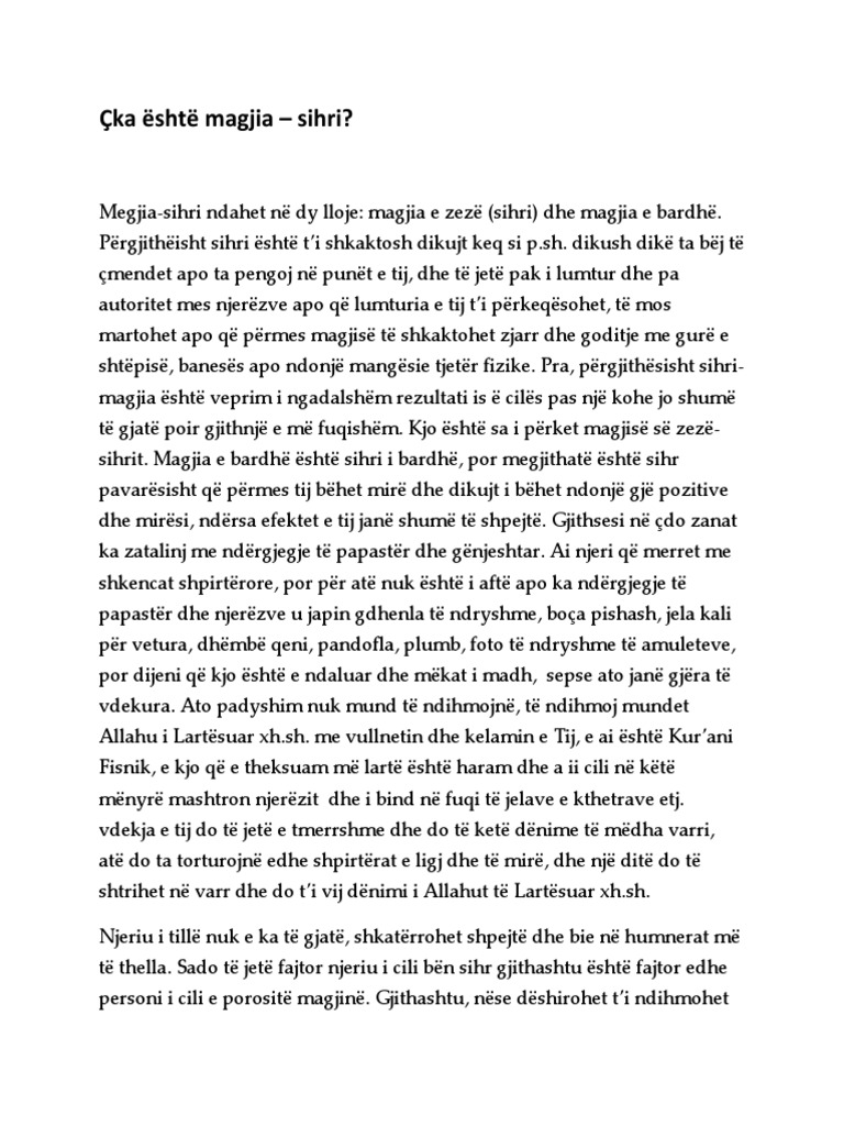 Çka Është Magjia | PDF