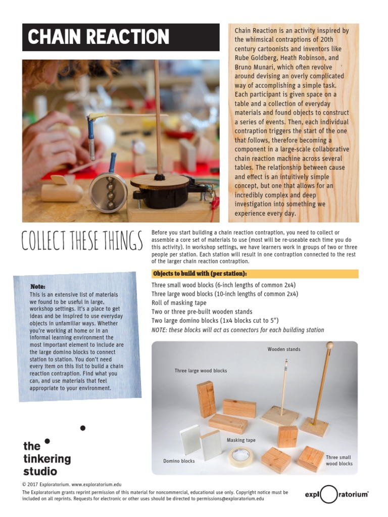 Chain Reaction Activity Guide | PDF | Facilitator | Constructivism ...