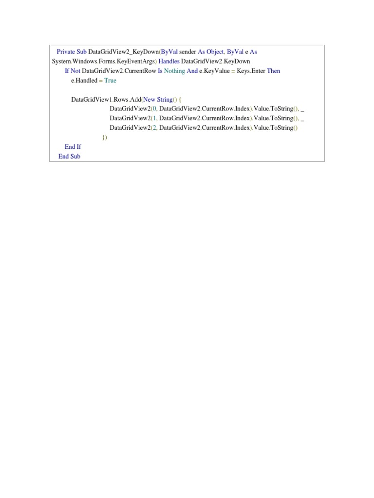 Data Grid View 2 | PDF