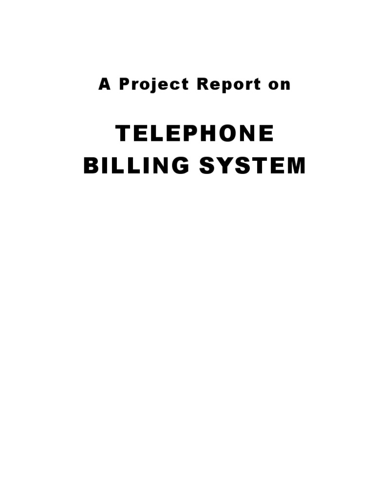 Online Phone Billing System | PDF | Databases | Icon (Computing)