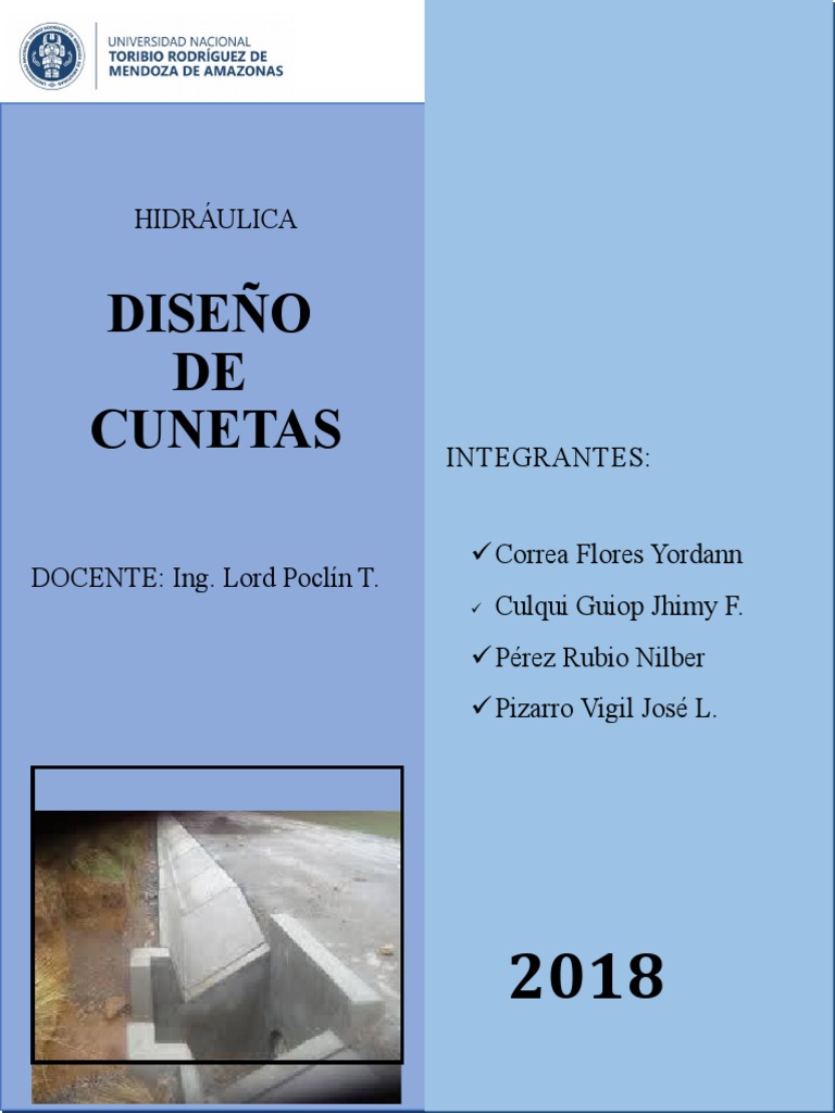 Diseño de Cunetas para Carreteras | PDF | Ingeniero civil | La carretera