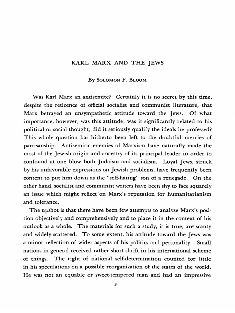 Solomon Bloom | PDF | Capitalism | Religion And Belief