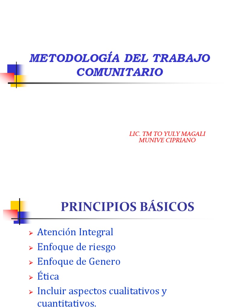 DX Comunitario - PPT Yuly | PDF | Bienestar | Medicina