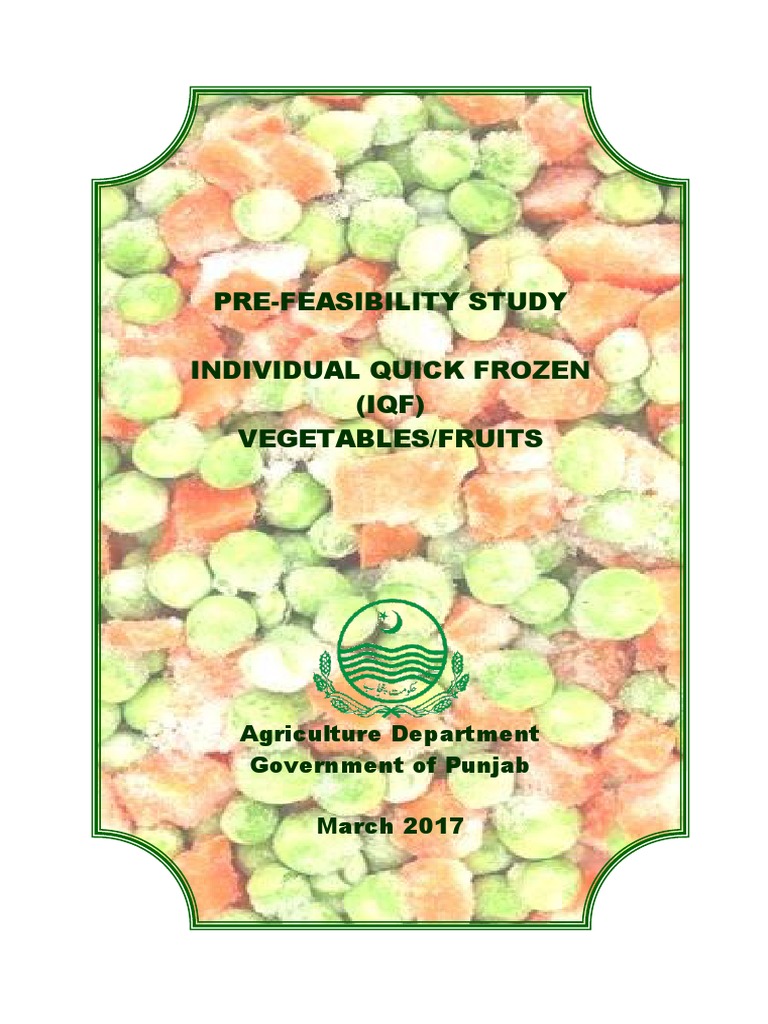 3 - Frozen Fruits and Vegetables Processing Unit - IQF | PDF | Food ...