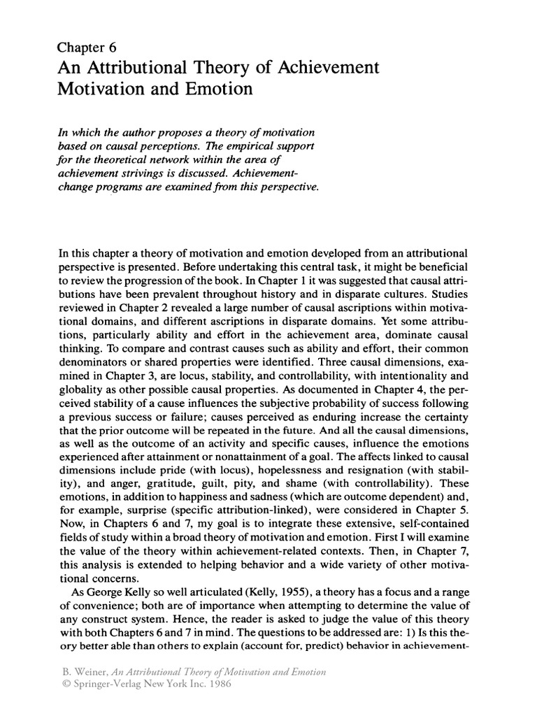 [Doi 10.1007%2F978!1!4612-4948-1_6] Weiner, Bernard -- An Attributional ...