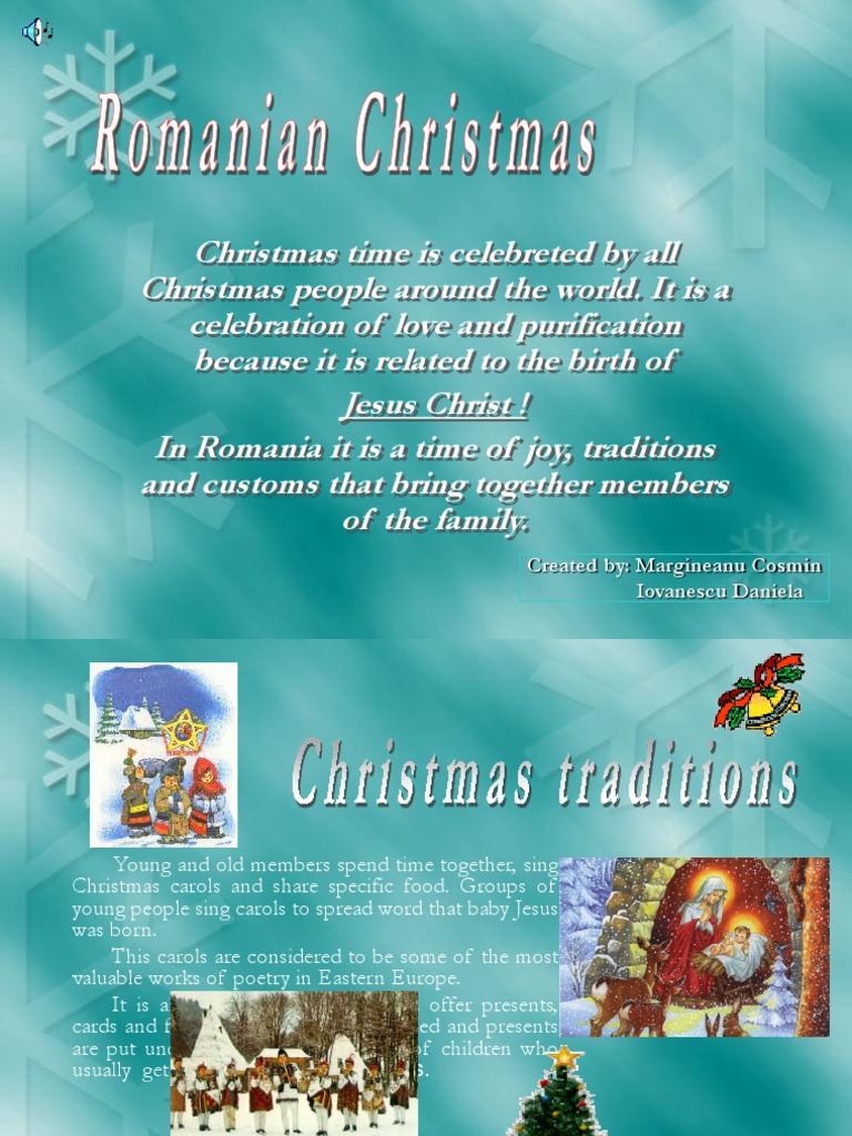 Created By: Margineanu Cosmin Iovanescu Daniela | PDF | Christmas | Wine