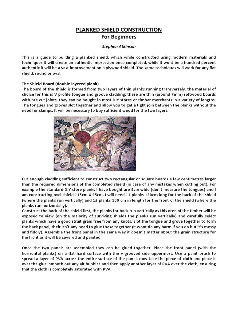 Planked Shield Construction | PDF | Shield | Rivet